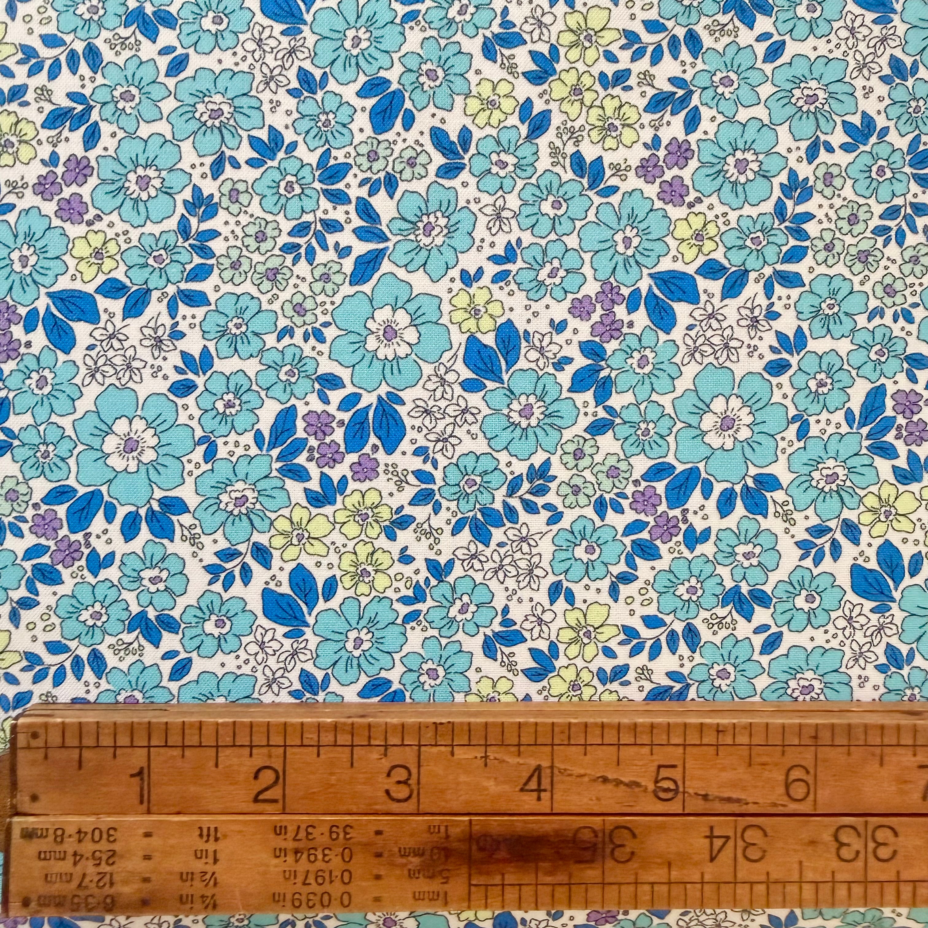 Pocket Posies - Meadow in Blue - Figo Fabrics – sew.be curated
