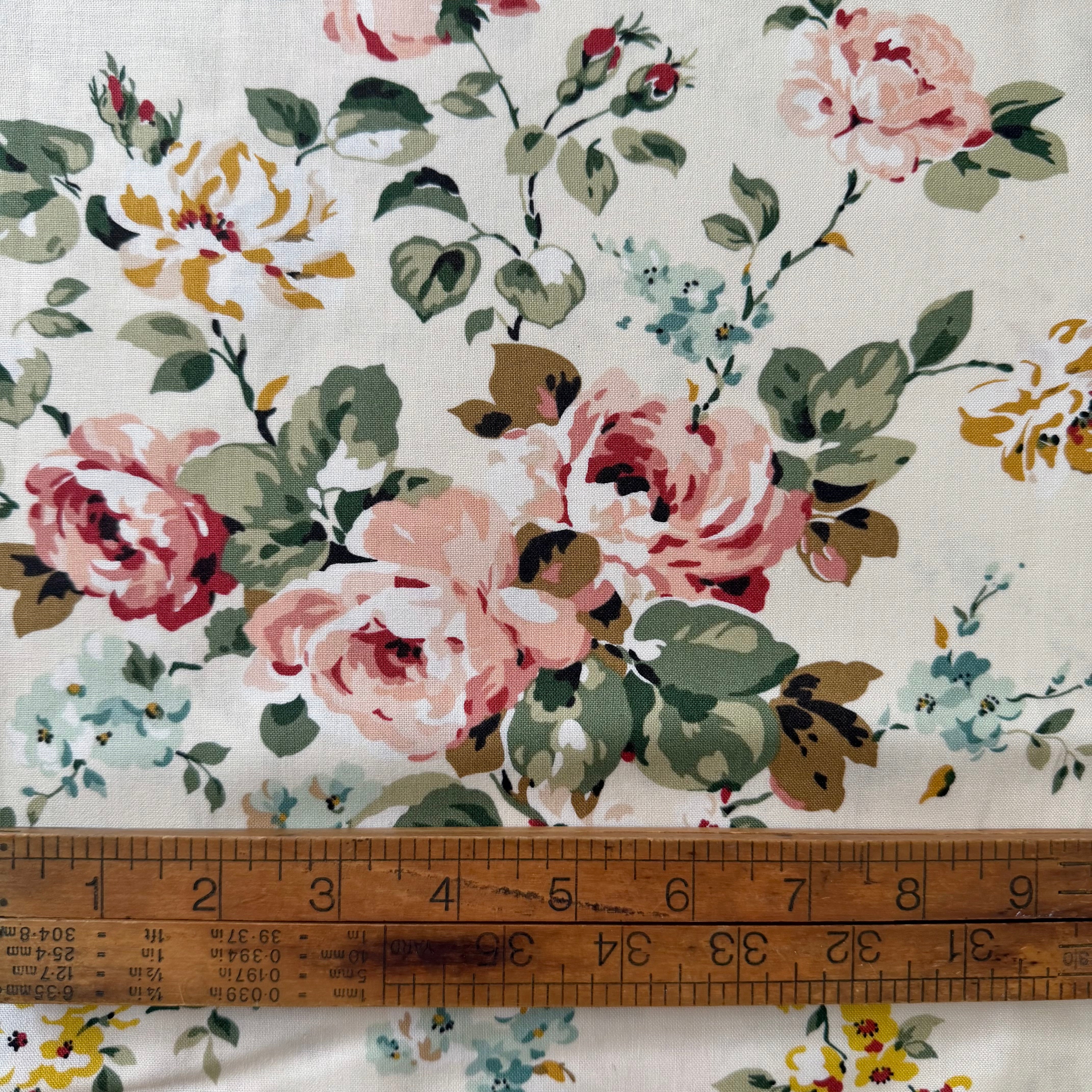 Bouquet Des Fleurs - Main Print in Cream by Miss Rose Sister Violet fo ...